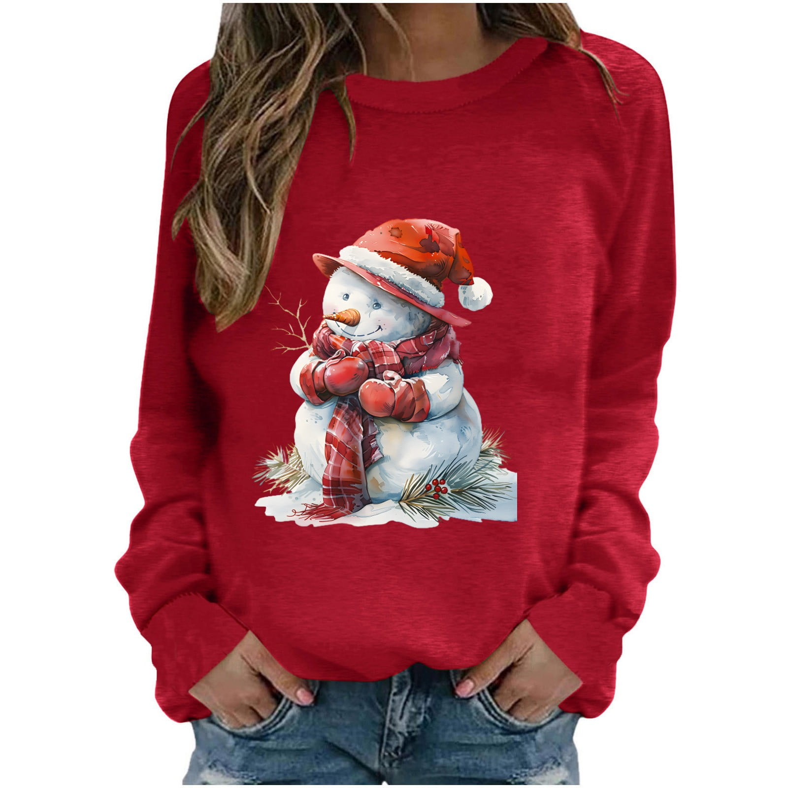 Click here for Staron Womens Christmas Sweatshirt Funny Snowman G... prices