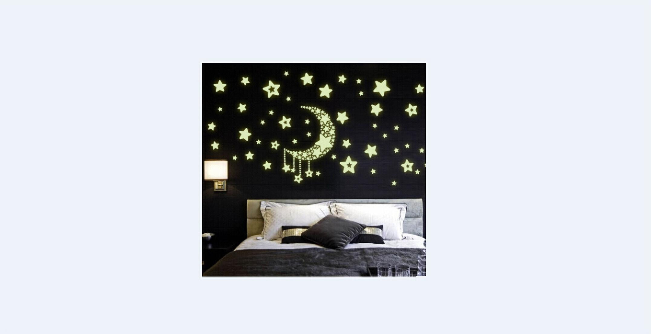 Puloru Star Glow In The Dark Luminous Fluorescent Wall Stickers Kids ...