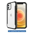 Onn+ Dual-Layer Phone Case for iPhone 12 and 12 Pro Black Clear 10 ft ...