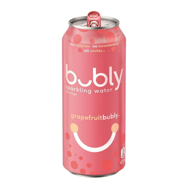 bubly grapefruit Sparkling Water Beverage, 473mL Can - Walmart.ca