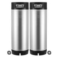 2-Pack Corny Kegs, 5 Gallon Ball Lock Kegs, SUS304 Stainless Steel Cold ...