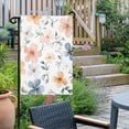 Blue Red Flowers Garden Flag 28x40 Inch Spring Watercolor Leaves Floral ...