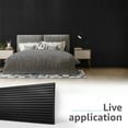 Art3d 3D Fluted Acoustic Wood Panels, Matte Black, 23.6" x 47.2", MDF ...