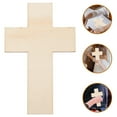 20-Pack Unfinished Wooden Cross Cutouts for DIY Crafts, Smooth Natural ...