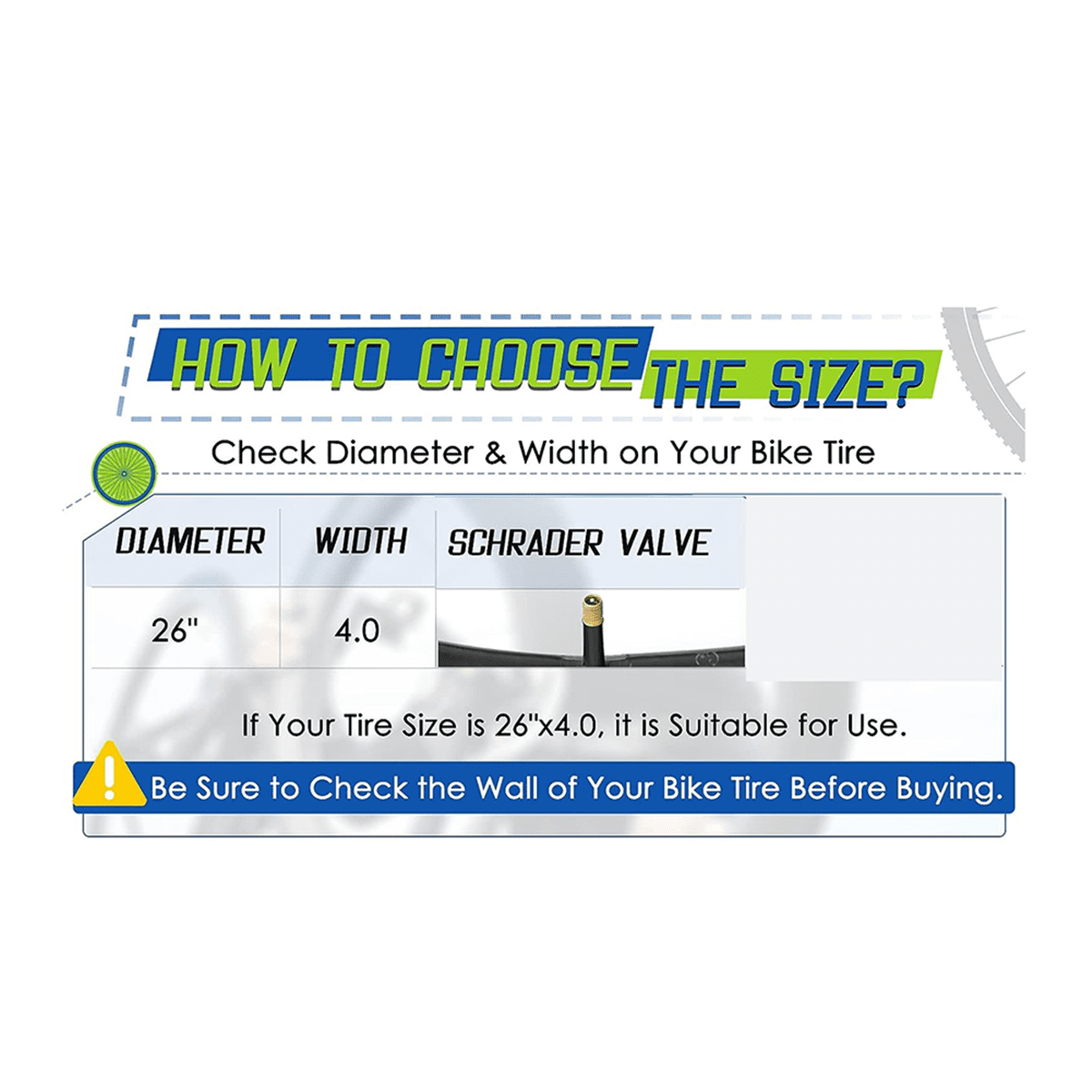 Click here for Unbranded 2 Pack 26x4.0 Fat Bike Tube With Av 32mm... prices