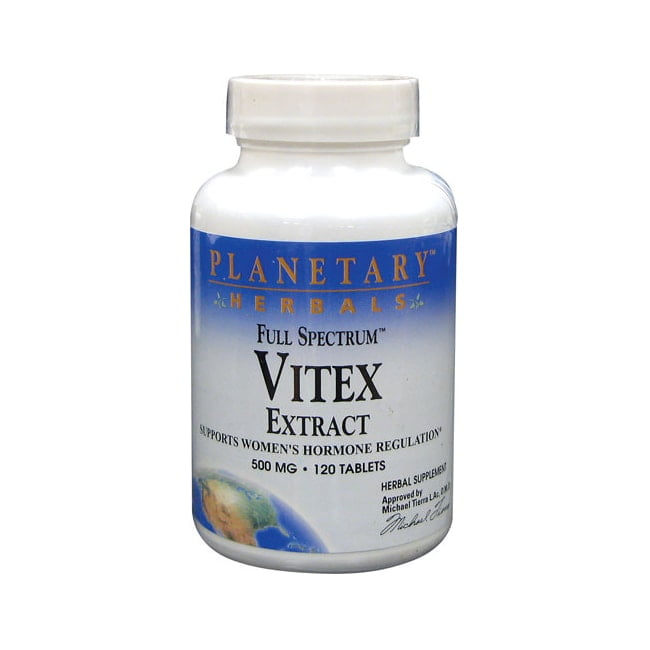 Planetary Herbals Full Spectrum Vitex Extract 500 mg 120 Tabs - Walmart.com