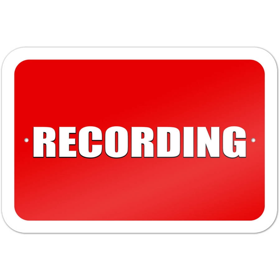Recording Sign - Walmart.com - Walmart.com