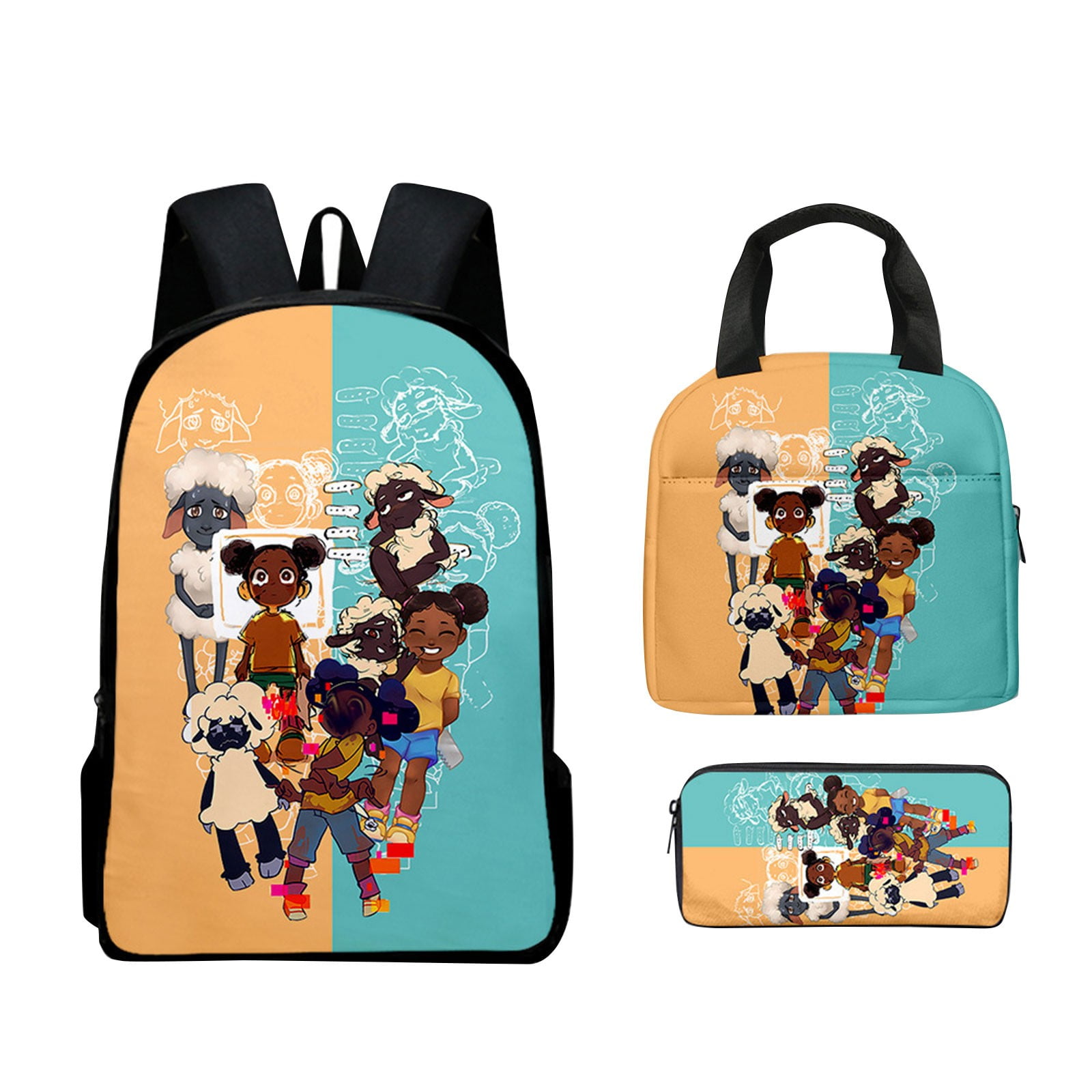 Clearance!Back-to-School Essentials Student 3-piece Backpack, Backpack ...