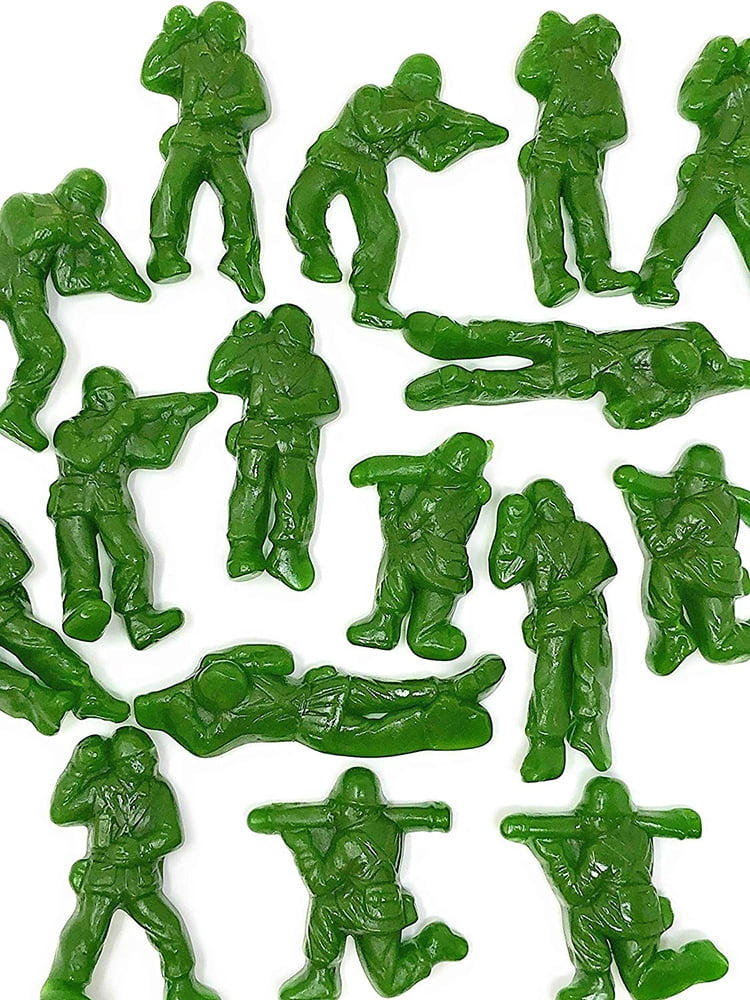 SweetGourmet Gummi Army Men | Green Apple Gummy Military Candy | Dairy ...