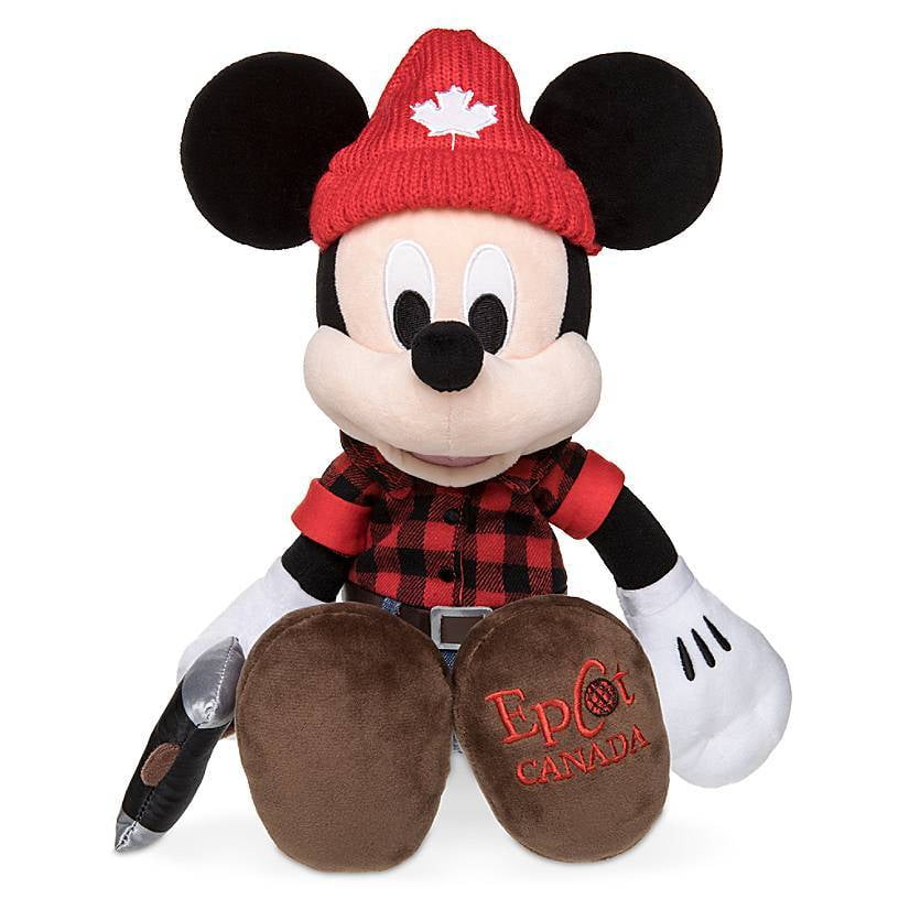 Disney Parks Epcot Canada Lumberjack Mickey Mouse Plush New with Tag ...