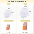 32 Pack Silicone Chair Leg Floor Protectors, Stool Leg Protectors Cap ...