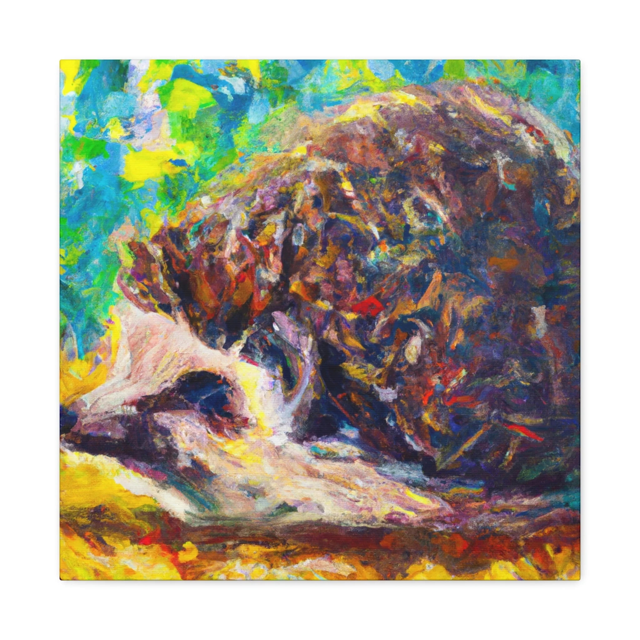 Hedgehogs In Impressionism - Canvas - Walmart.com
