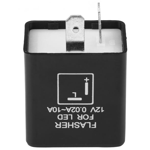 LED Flasher Relay,2-Pin Electronic Car Flasher Pin Flasher Relay Turn ...