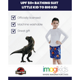 Jurassic Park T-Rex Dinosaur UPF 50+ Swim Trunks Bathing Suit Little Kid to Big - Walmart.com