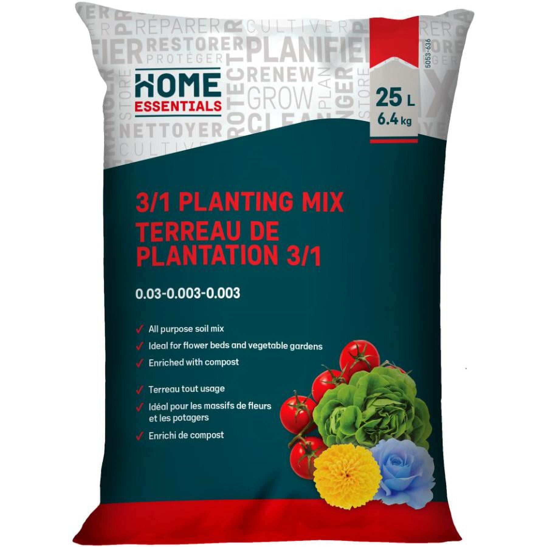 3-In-1 Planting Mix Soil - 25L - Walmart.ca