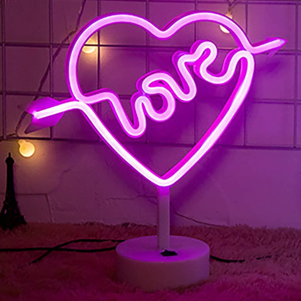 LINLIN Neon Night Light, Flamingo LED Neon Signs Night Light Neon ...