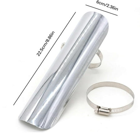 Exhaust Heat Shield Iron Motorcycle Exhaust Pipe Cover Strong Guard ...