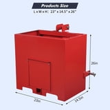 2024 New Ballast Box 3 Point Category 1 Tractor, 800lbs Capacity ...