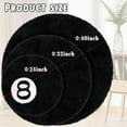 8 Ball Rug, Round Rug for 8 Ball Decor,Washable Cool Eight Ball Carpet ...