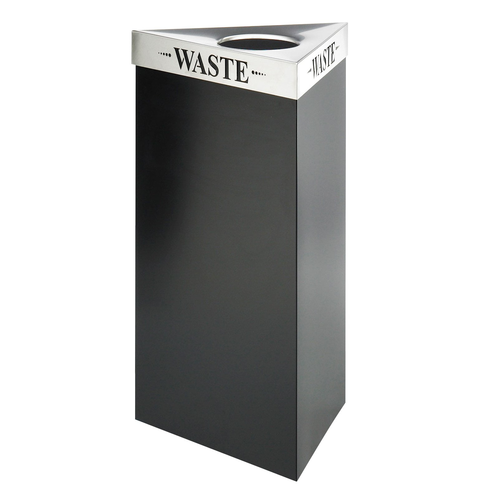 Safco Trifecta 19 Gallon Waste Receptacle Black Recycling Bin - Walmart.com