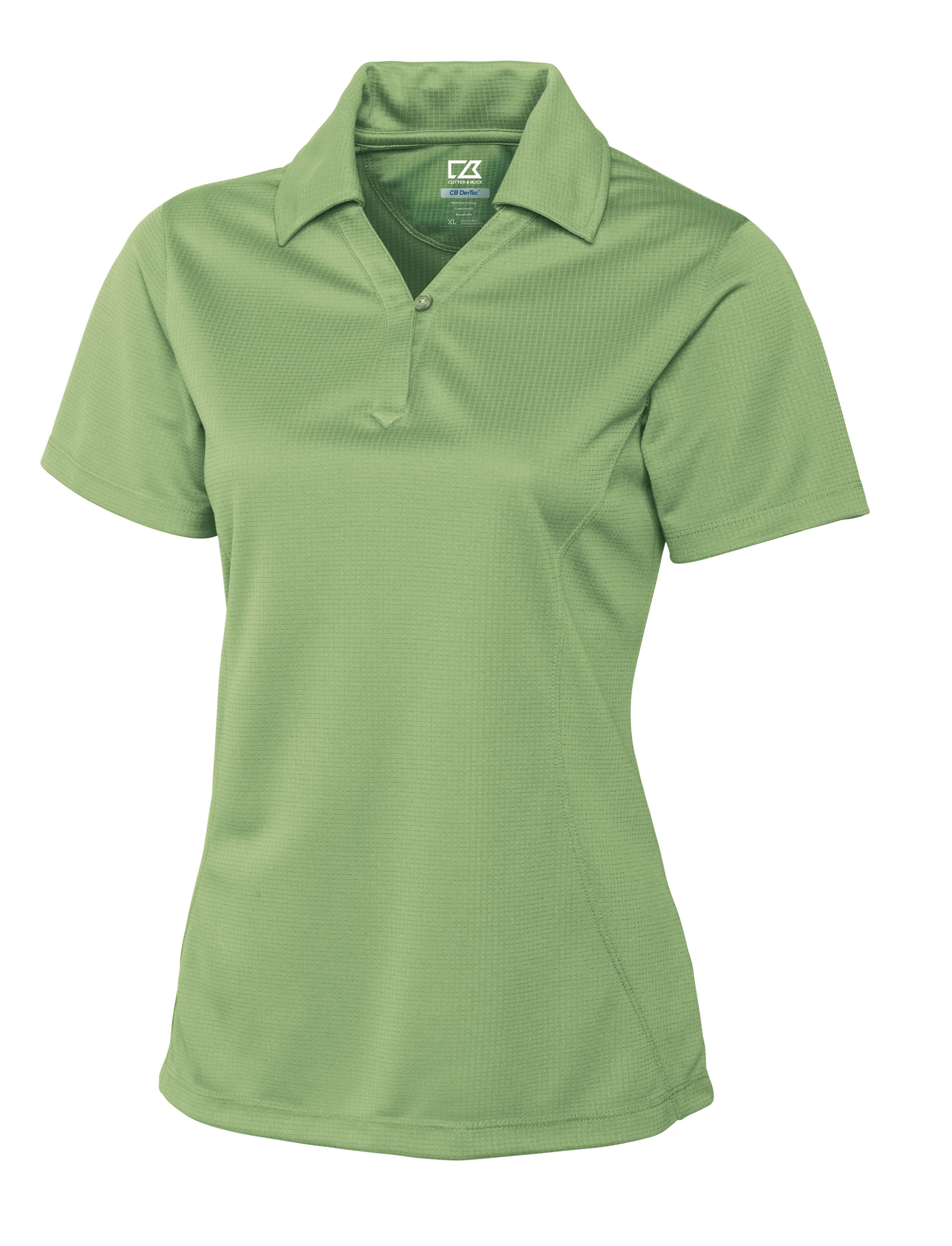Cutter & Buck CB Drytec Genre Textured Solid Womens Polo Shirt ...