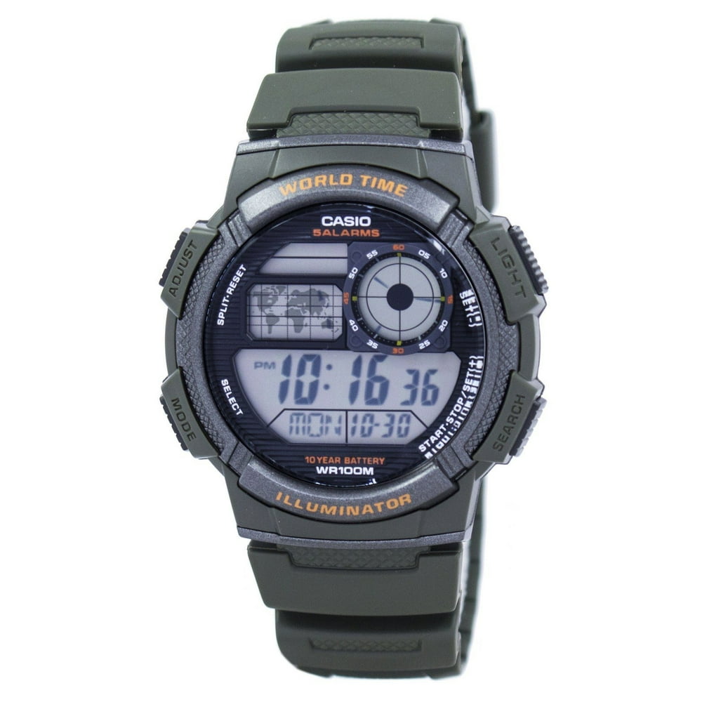 Casio - Casio Mens Watch Illuminator Digital Casual Quartz Watch AE ...