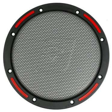 10" 10 Inch Mesh Metal Speaker Grill with Double Rings Subwoofer Black ...