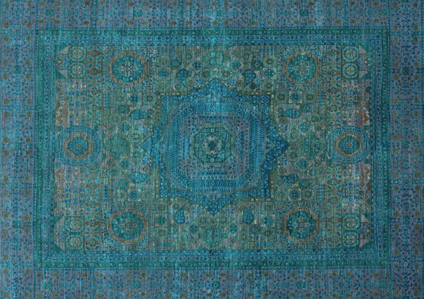 Ahgly Company Indoor Rectangle Abstract Light Blue Modern Area Rugs, 2 ...