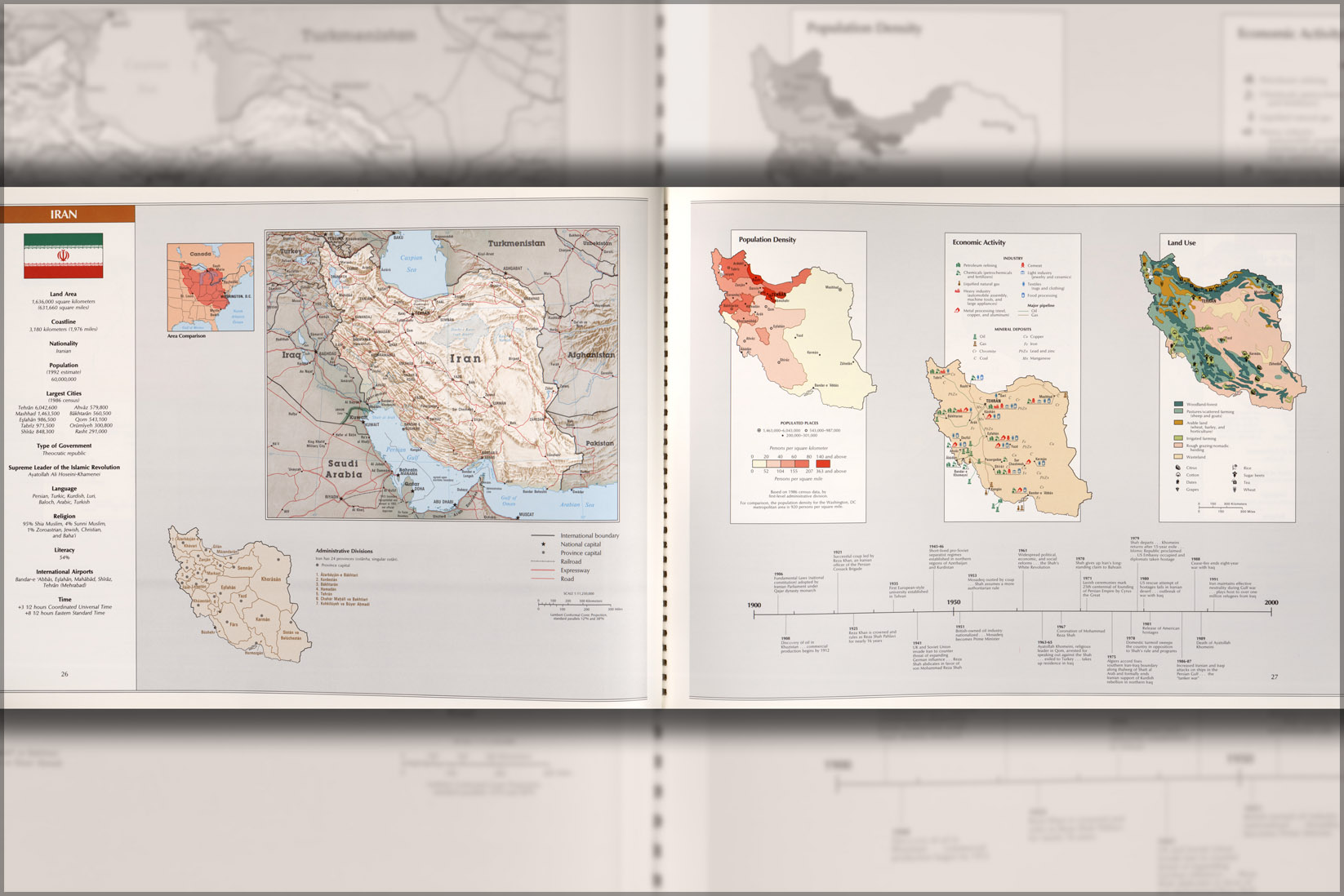 24"x36" Gallery Poster, CIA MAP OF iran p2 - Walmart.com