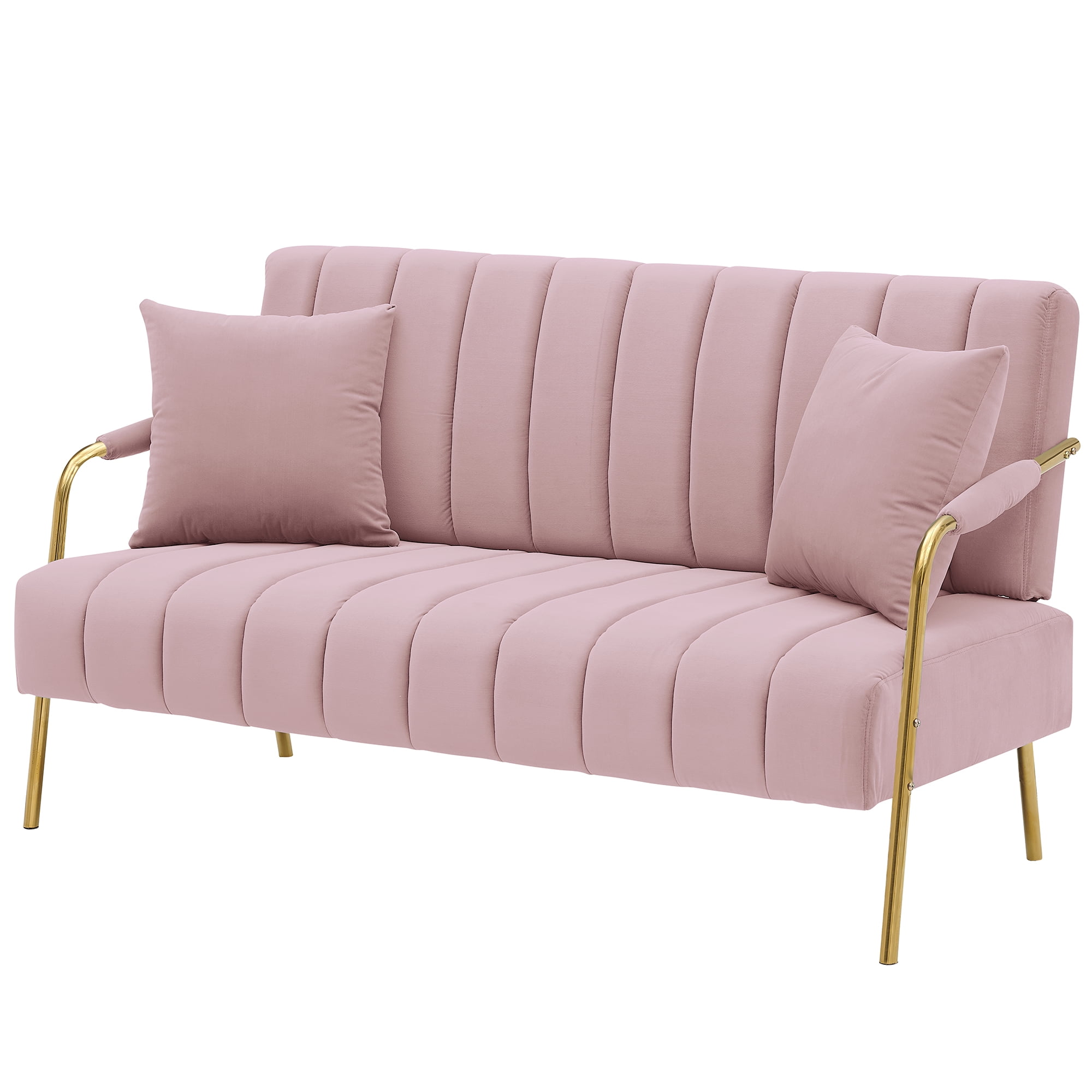 HSUNNS Loveseat Sofa, Modern Love Seat Couches for Living Room, Velvet ...