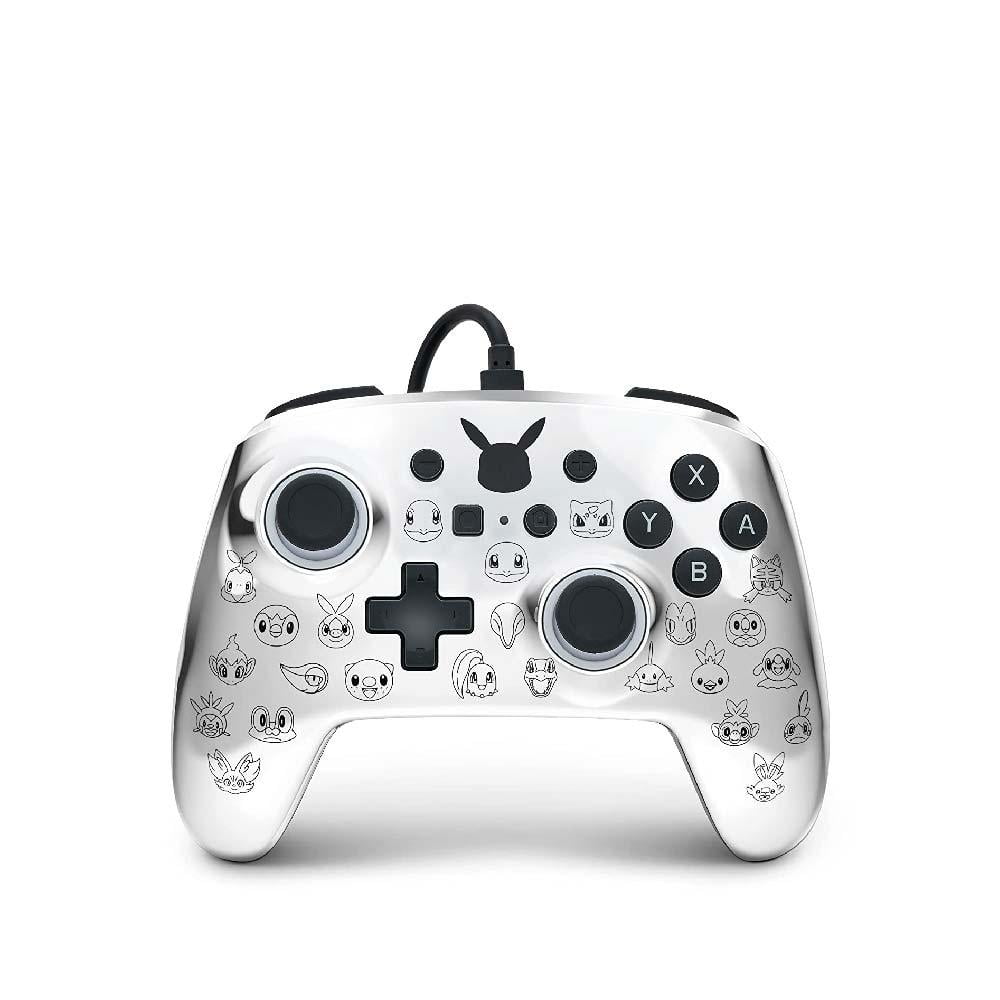Control Alámbrico Nintendo Switch Pikachu Silver Nintendo Switch ...