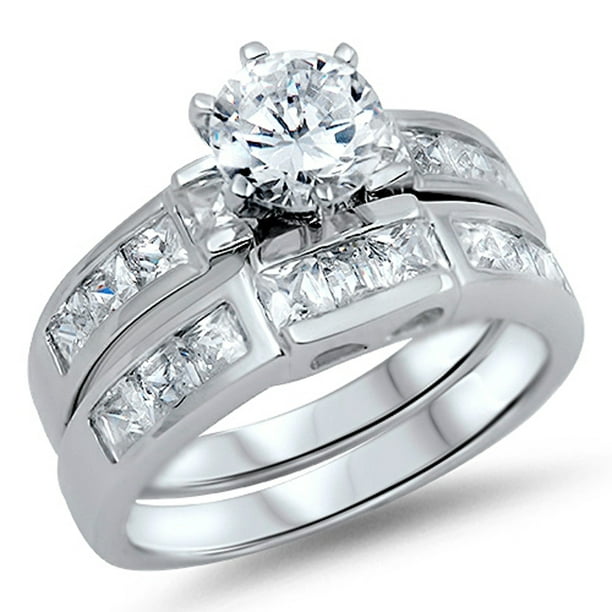 Prime Jewelry Collection Sterling Silver Womens Flawless Colorless