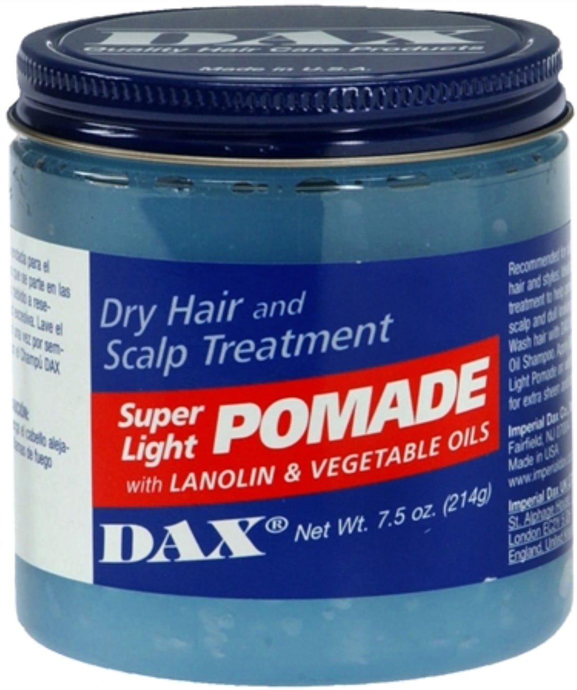 Dax Pomade Super Light Pomade 7.50 oz - Walmart.com