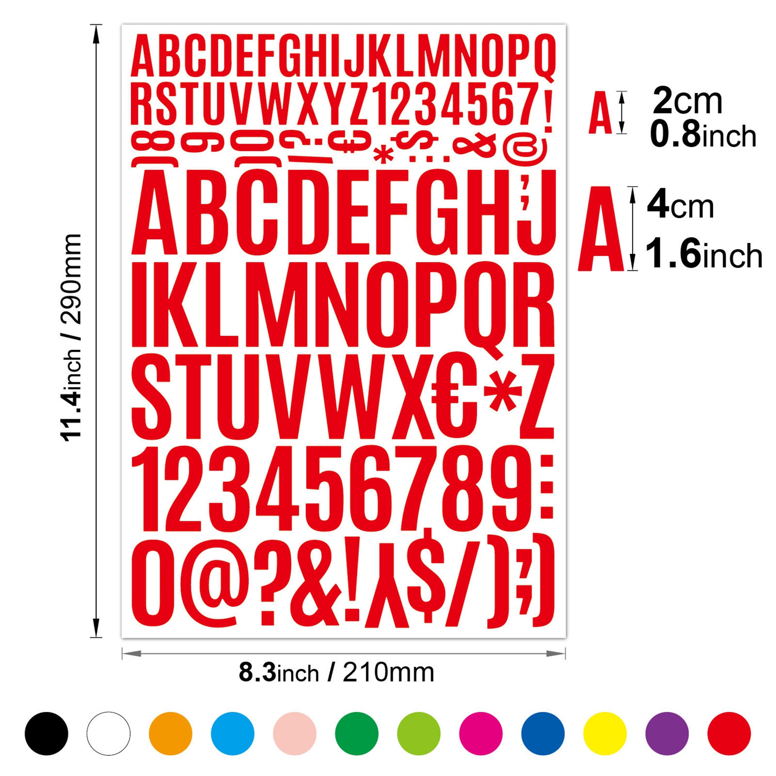 Fusipu Vibrant Design Stickers Alphabet Stickers Vibrant Design Precise ...