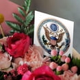 3drose, Decorative Colorful Emblem of the Usa. Memorial Day Art Gift ...