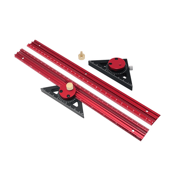 Precision Scribe Ruler Aluminum T-Type Line Drawing Hole Ruler ...