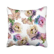 ARTJIA Blue Victorian Vintage Brown Baroque Pattern Blue Damask Floral ...