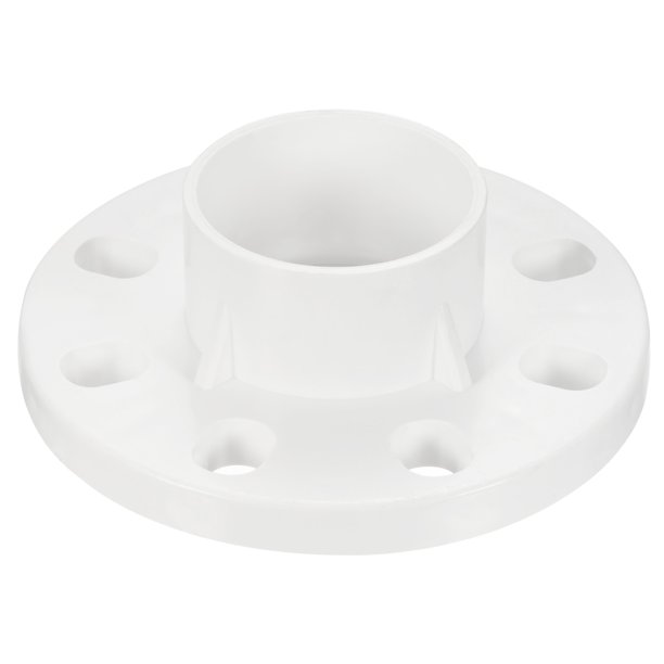 Uxcell 75mm/2.95 Inch PVC Pipe Fitting, Flange Pipe Socket Coupling ...