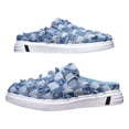 Boho Denim Platform Slides for Men Checkered Pattern Vintage Stitch ...