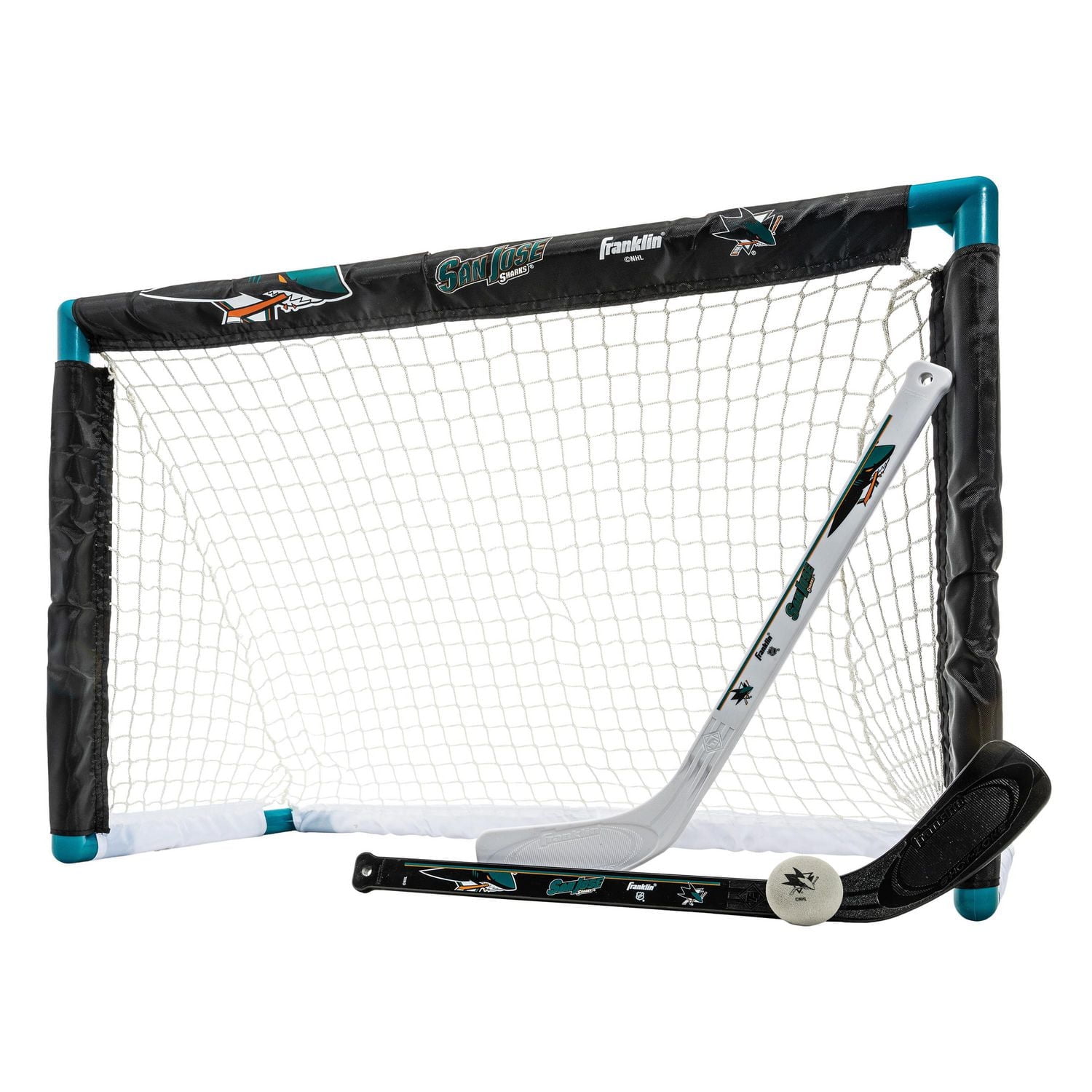 Click here for Franklin Sports Nhl Sharks Mini Hockey Set - Kids... prices