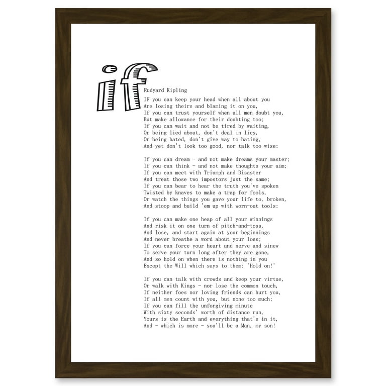 Rudyard Kipling If Full Text