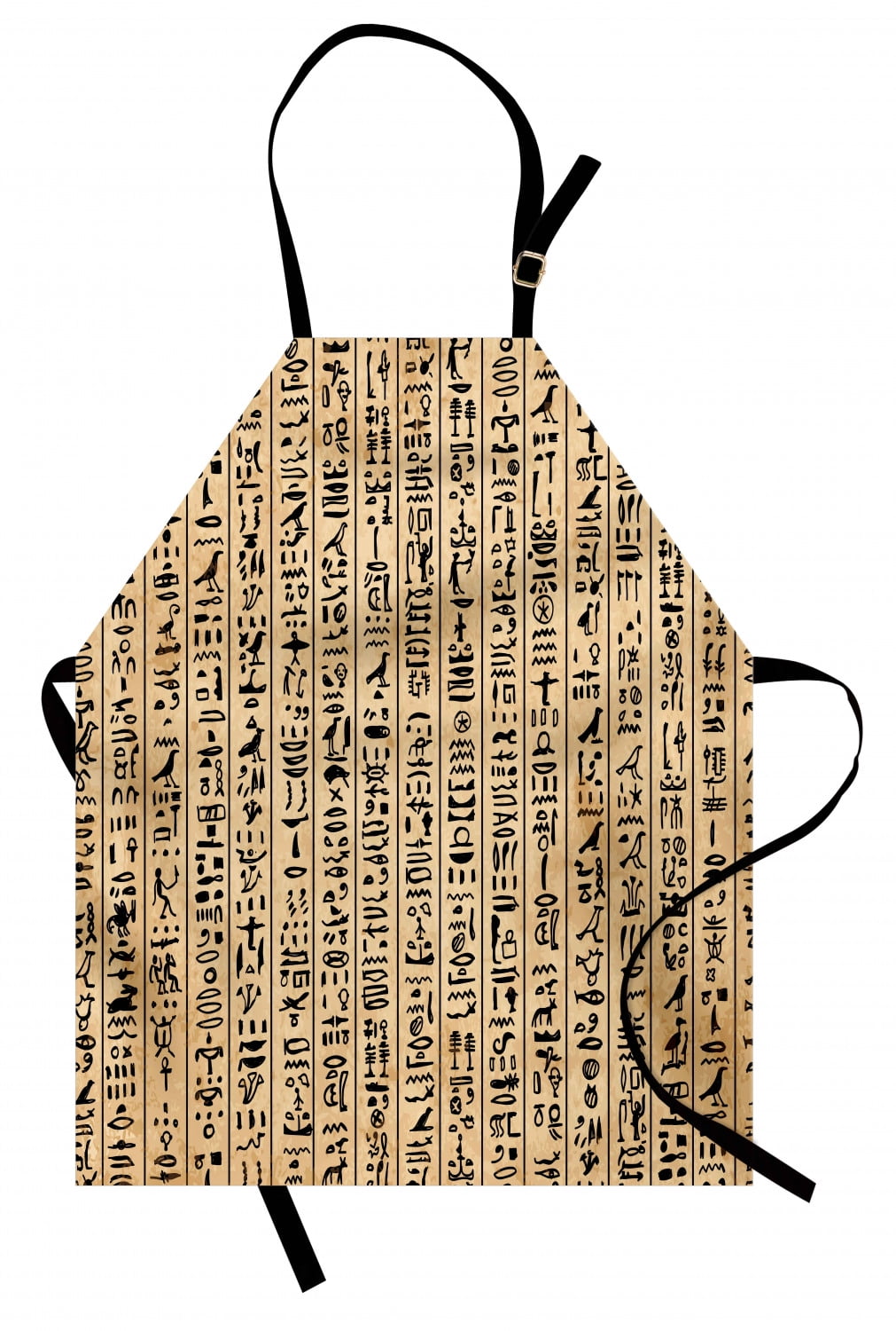 Egyptian Apron Ancient Hieroglyphs Grunge Pattern on Stripes Archeology ...