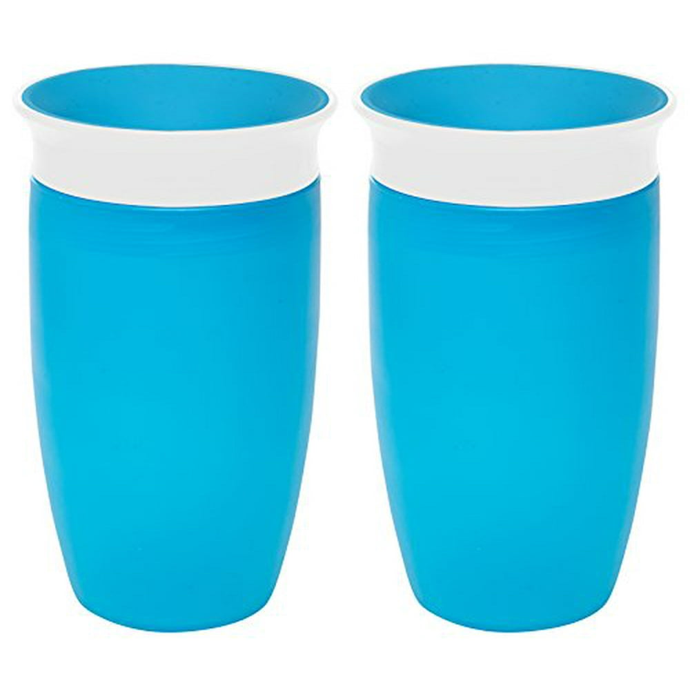 Munchkin Miracle 360 Sippy Cup, Blue, 10 Ounce, 2 Count - Walmart.com ...