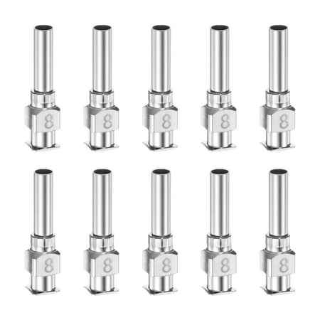 Uxcell 10Pack 11G Stainless Steel Dispensing Needles, 1/2" Glue Needle ...