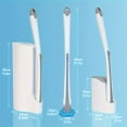 Disposable Toilet Brush Set with 24/22 Replacement Heads & Base, Wall ...