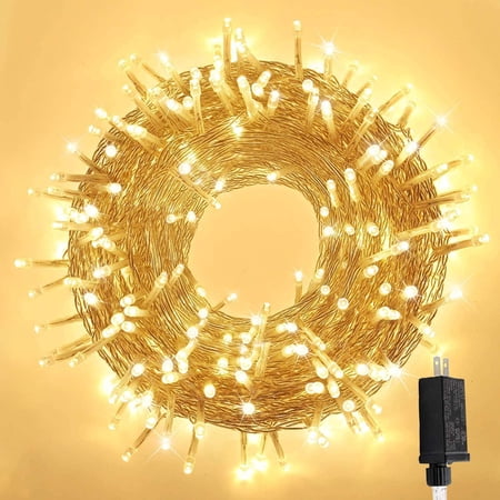 75.45 Feet 200LED Extendable Warm White String Lights Indoor Outdoor ...