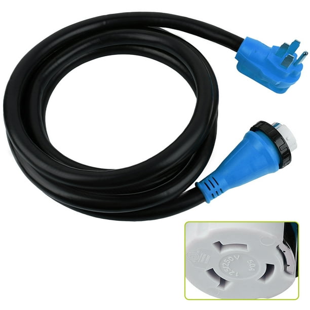 SCITOO 15 foot 50 amp RV Extension Cord Power Supply Cable for Trailer ...