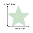100 Pcs Stars Wall Stickers Luminous Nursery Decals Large Child ...