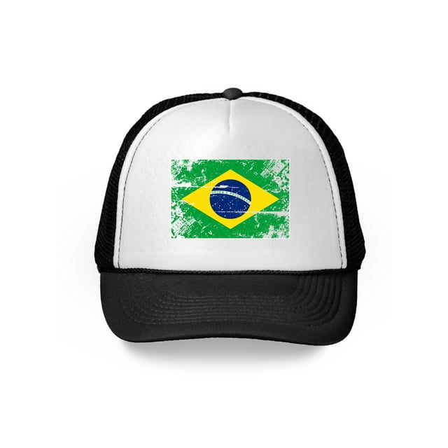 Awkward Styles Brazil Flag Hat Brazilian Trucker Hat Brazil Baseball ...