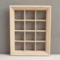 Dollhouse Window 1/12 12 Pane Window Frame Model for Photo Props Living ...